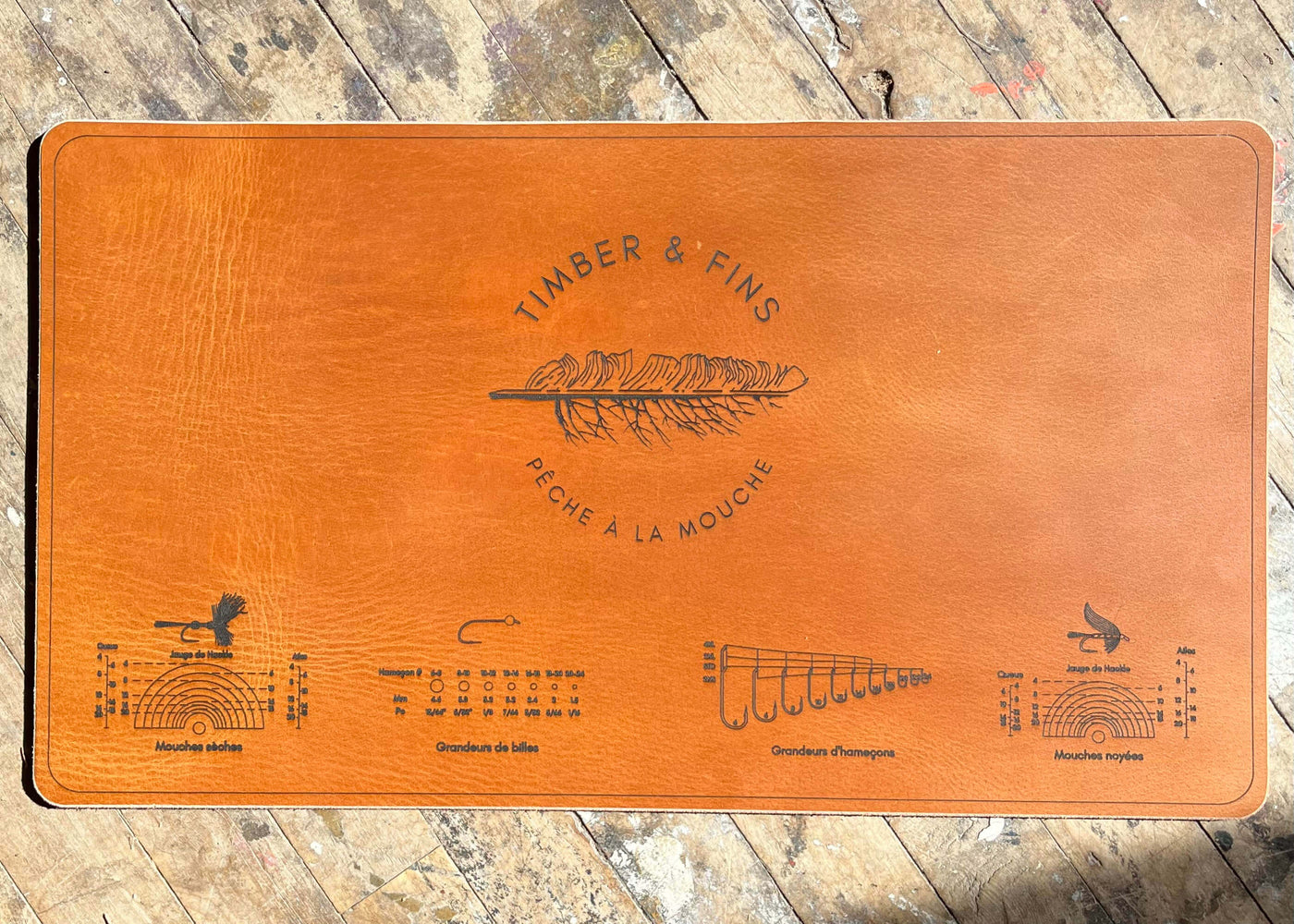 Fly Tying Leather Mat – TimberAndFins